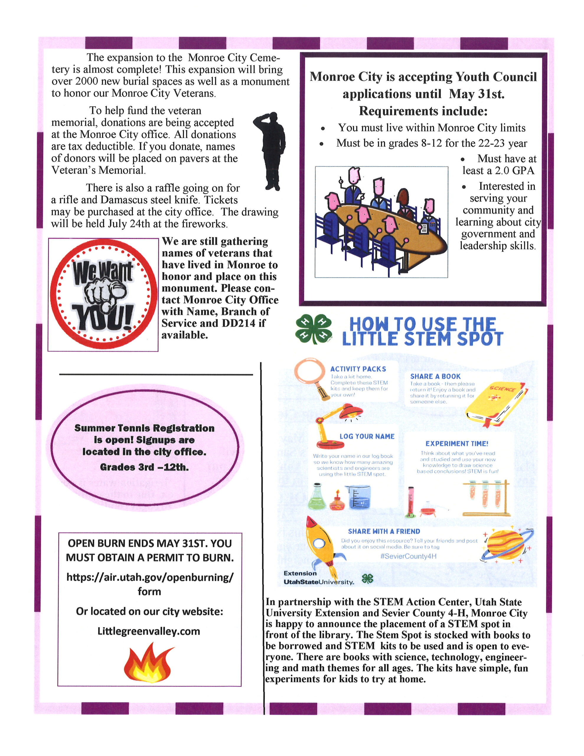 4 2022 NEWSLETTER – Monroe City