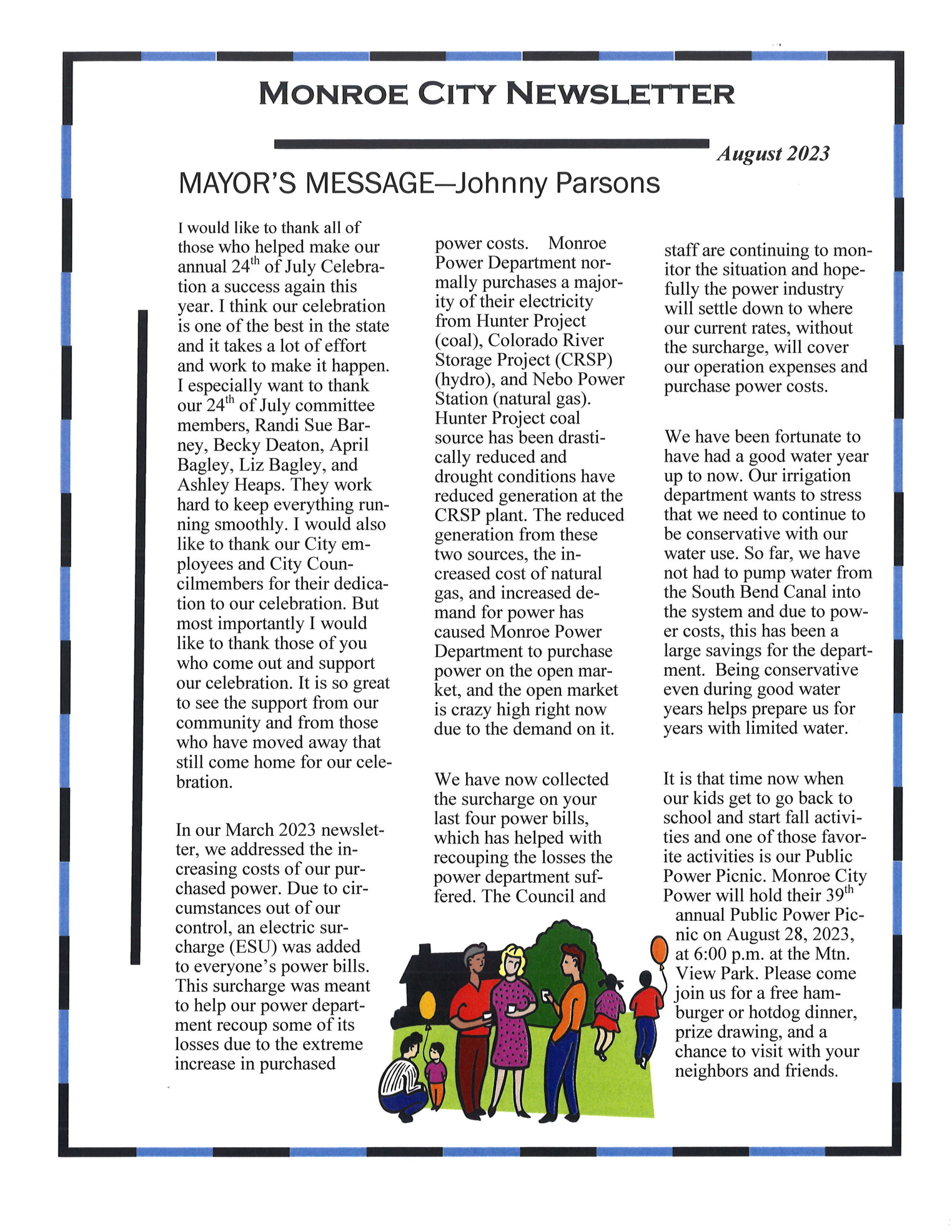 AUGUST 2023 NEWSLETTER – Monroe City