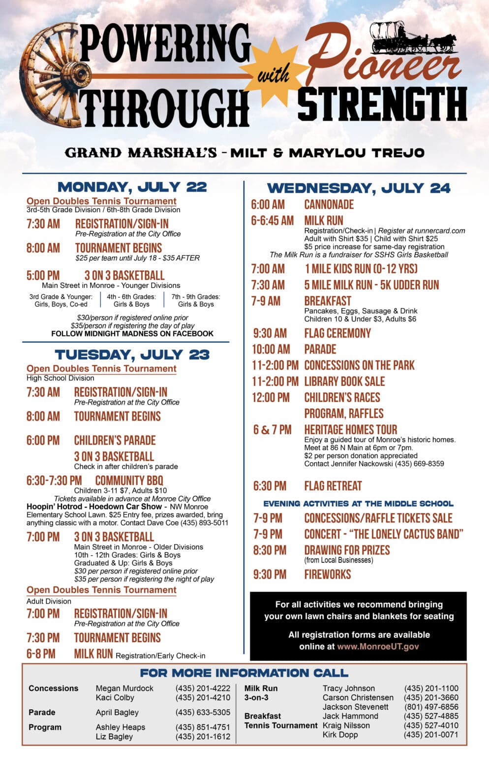 24th of July, Pioneer Days Celebration – Monroe, Utah – Monroe City